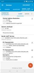 RE Using BLE NUS SERVICE Without UART
