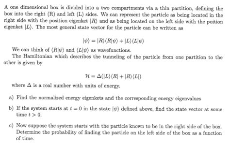 solved a one dimensional box is divided into a two