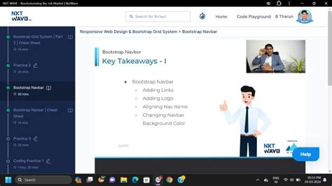 Tharun Narayana Busa On Linkedin Nxtwave Bootstrap Navbar Html