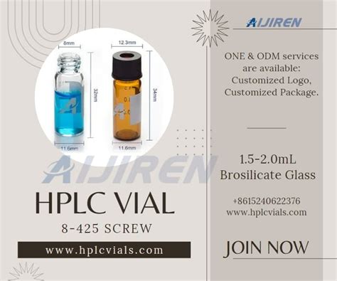 8 425 1 5ml Screw Neck Hplc Vial Aijiren Vials For Hplc Gc