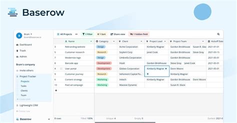 baserow an open source no code database and airtable alternative