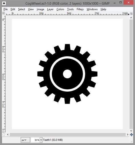 Making A Cog Wheel In Gimp Artloader Net