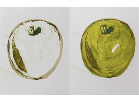 HOW TO DRAW AN APPLE STEP BY STEP DRAWING TUTORIAL