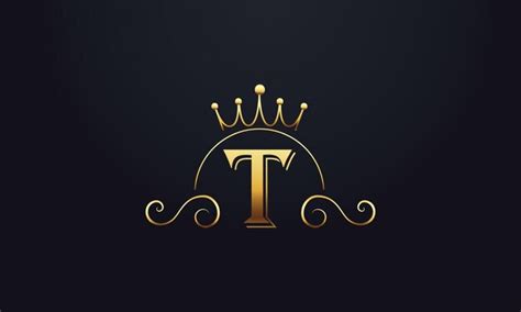 Letter T With A Crown Tattoo