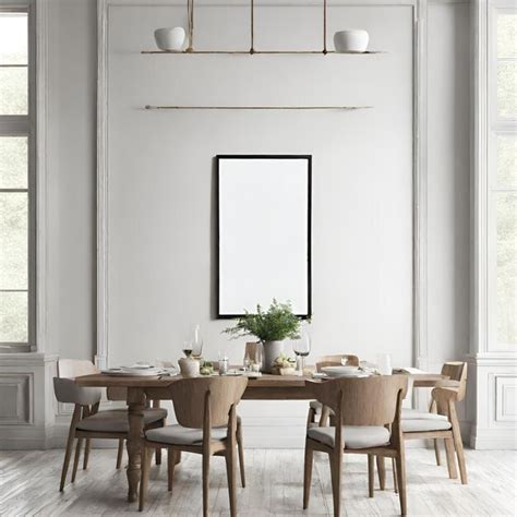 Premium Photo Dining Room Blank Frame With White Background