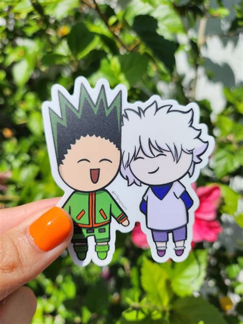 Discounted Gon And Killua Sticker Cute Anime Fanart Sticker Hxh