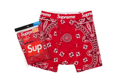 Supreme Hanes Bandana Boxer Briefs 2 Pack Red Mood Toronto