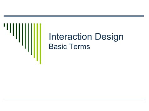 Design Process Interaction Design Basics Pptx Computing
