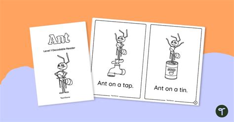 Ant Decodable Reader Level 1 Teach Starter