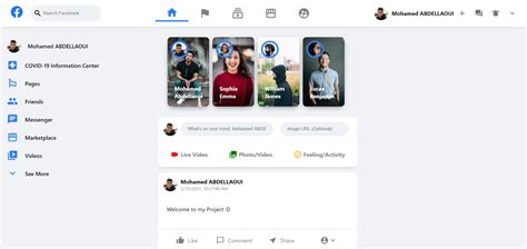 GitHub Medabde Facebook Clone