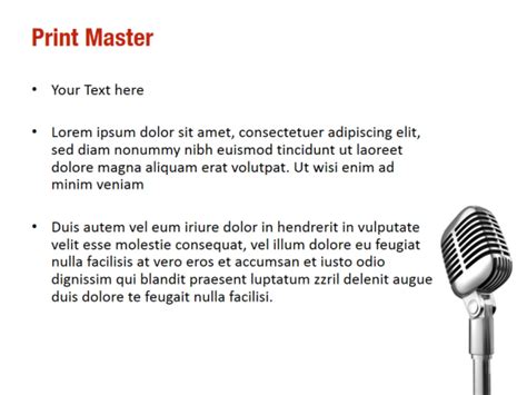 Microphone PowerPoint Templates Microphone PowerPoint Backgrounds Templates For PowerPoint