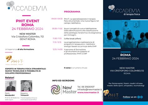 Phit Event Phit Accademia Di Terapia Fisica E Strumentale