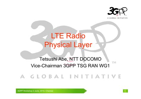 Lte Radio Physical Layer Presentation