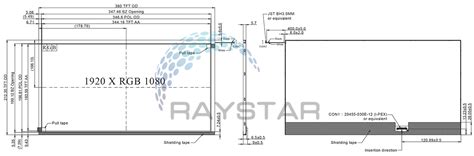15 6 Inch Edp Lcd Screen Tft Module With 1920x1080 Raystar