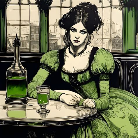 Absinthe Drinker Ai Generated Artwork Nightcafe Creator
