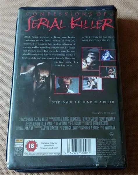 CONFESSIONS OF A Serial Killer VHS PAL Rental Addictive Films PicClick UK