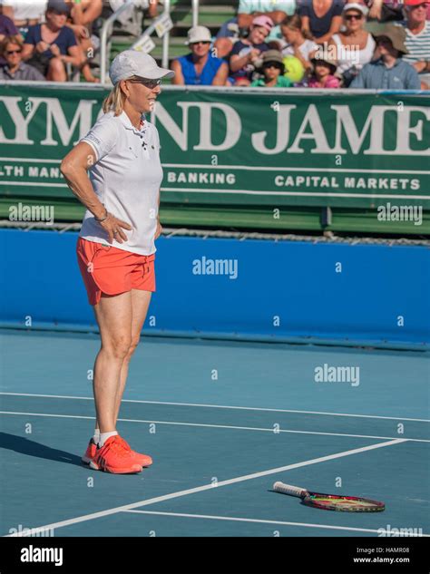 Delray Beach Florida Usa 20th Nov 2016 Tennis Great Martina