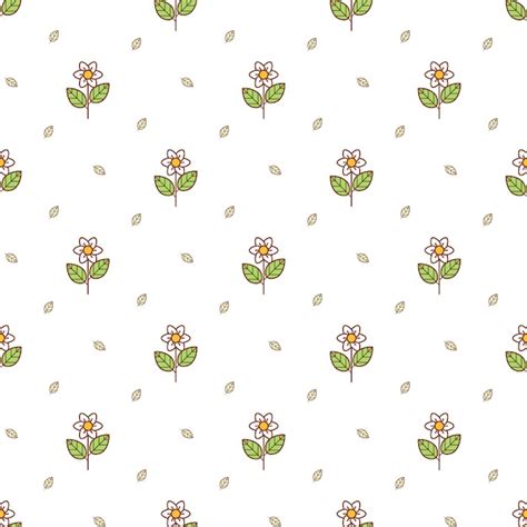 Premium Vector Hand Drawn Small Floral Pattern Design