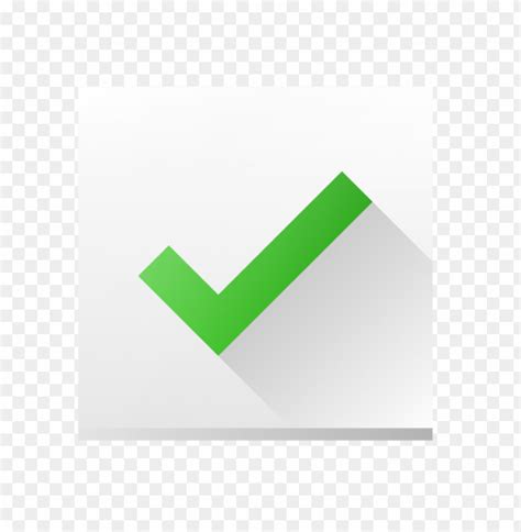White Green Check Mark Square Icon PNG Image With Transparent