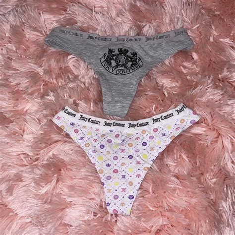 2 Pairs Of Juicy Couture Thongs I Have Never Worn Depop