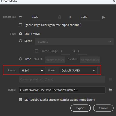 solved adobe animate not exporting as mp4 adobe community 13708574