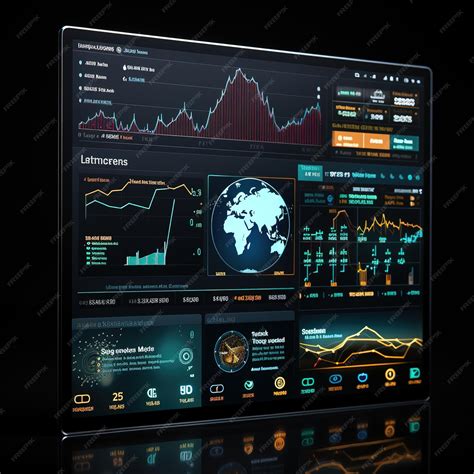 Premium Photo Advanced Digital Dashboard With Realtime Data Analysis And Monitoring Tools