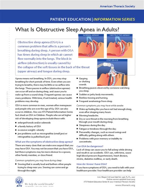 Obstructive Sleep Apnea In Adults Pdf Sleep Apnea Determinants Of Health