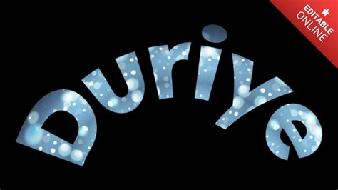 Duriye Online Curved Text Effect Generator