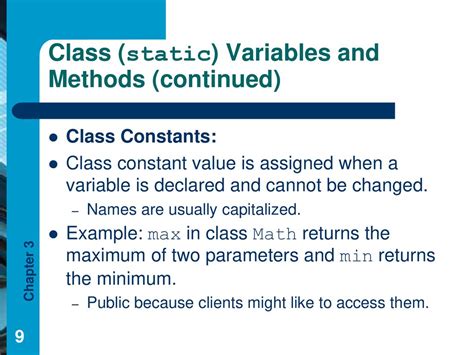 Section 111 Class Variables And Methods Ppt Download