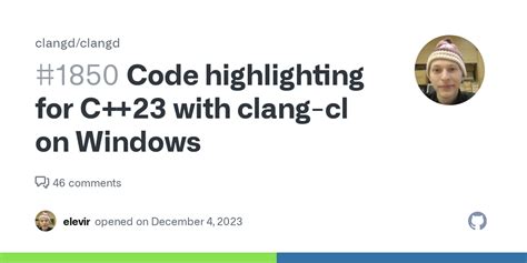 Code Highlighting For C23 With Clang Cl On Windows · Issue 1850