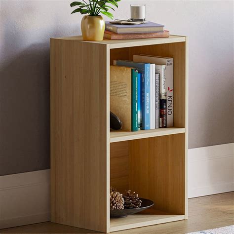 Vida Designs Oxford 2 Shelf Oak Cube Bookcase Wilko