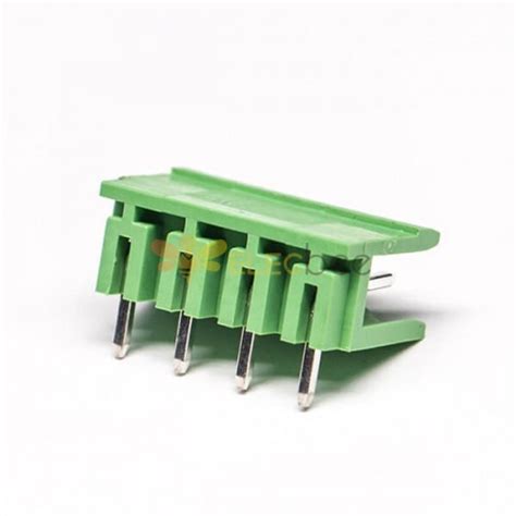 Right Angle Terminal Block Pin Green Pluggable Connector
