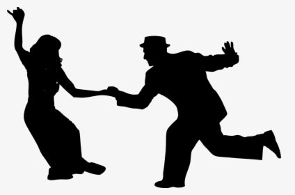 West Coast Swing Dance Silhouette