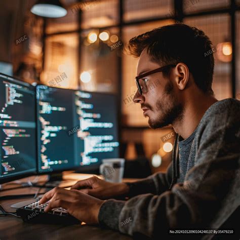 Ai创作图加班程序员 极客程序员 软件工程师 程序员工作室 前端程序员 It程序员 软件开发人员 It工程师 代码开发技术开发公司 数据工程师 码农 程序员 开发工程师 It编程 写代码