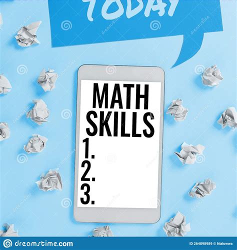 Writing Displaying Text Math Skills Internet Concept Starting To Learn