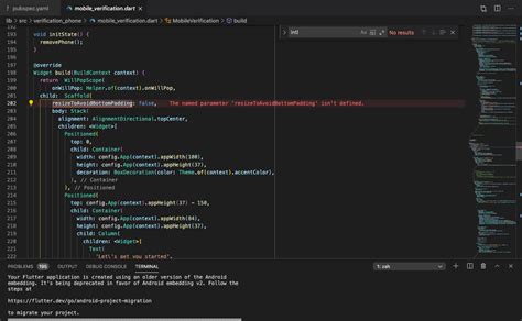 resizetoavoidbottompadding isn t defined flutter fixes