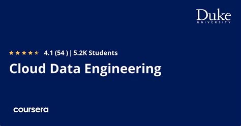 Cloud Data Engineering Coursya