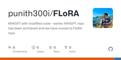 Github Punith300iflora Mmgpt With Modified Code Earlier Mmgpt