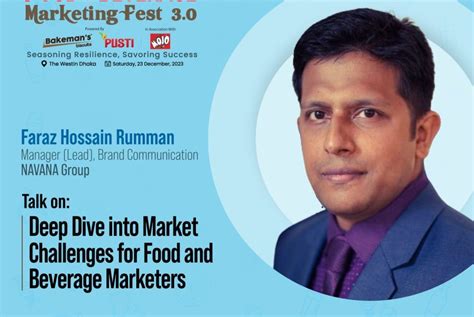 Nestlé Food And Beverage Marketing Fest 3 0 1st Session Speaker Faraz Hossain Rumman Brand