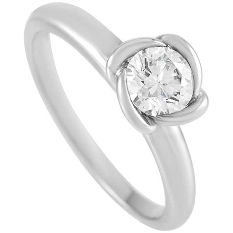 Fred Of Paris Fleur Celeste Platinum 051 Carat D Vvs1 Diamond