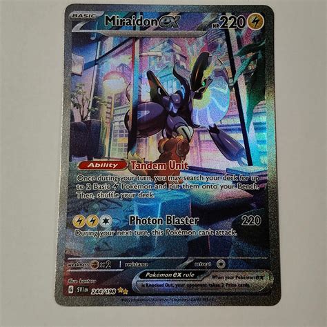 Pokémon Miraidon Ex 244198 Full Art Nm Scarlet And Violet 🔥 Aukro