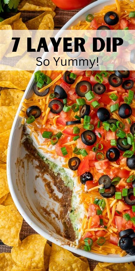 7 Layer Dip Recipe Recipe Layered Dip Recipes Seven Layer Dip