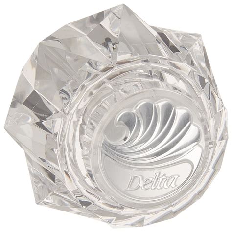 Rp2391 Knob Delta Rp2391 Single Clear Knob Faucet Handle Kit With