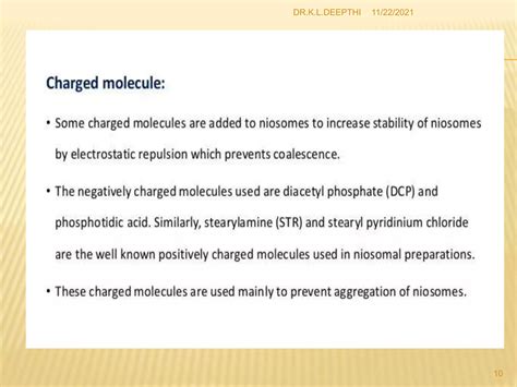 Introduction To Niosomes Ppt