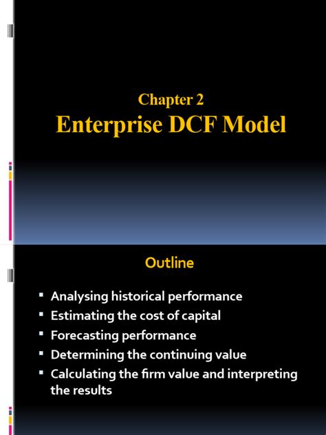 Chap 2 Enterprise Dcf Model Pdf Cost Of Capital Discounted Cash