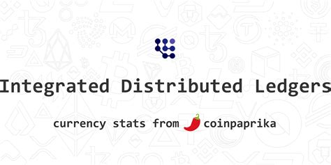 integrated distributed ledgers law Цена Живой график Индекс
