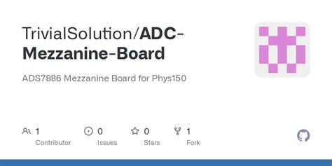 Github Trivialsolutionadc Mezzanine Board Ads7886 Mezzanine Board For Phys150
