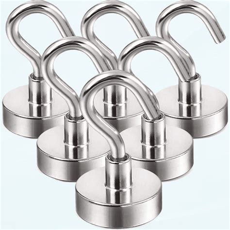 Magnetic Hooks 25lbs Strong Heavy Duty Cruise Magnet S Hooks For Classroom Fridge Hanging