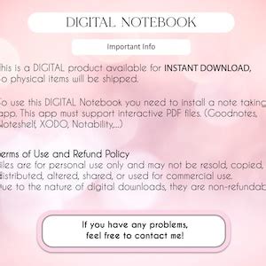 Digital Notebook Digital Journal Hyperlinked Sections And Subsections Babe And College