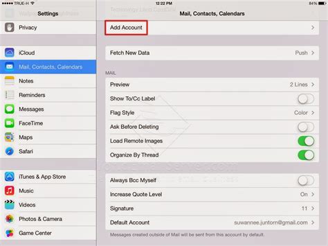 Technology Land Co Ltd Tl Gocloud Ios การตั้งค่าอีเมล์ Add